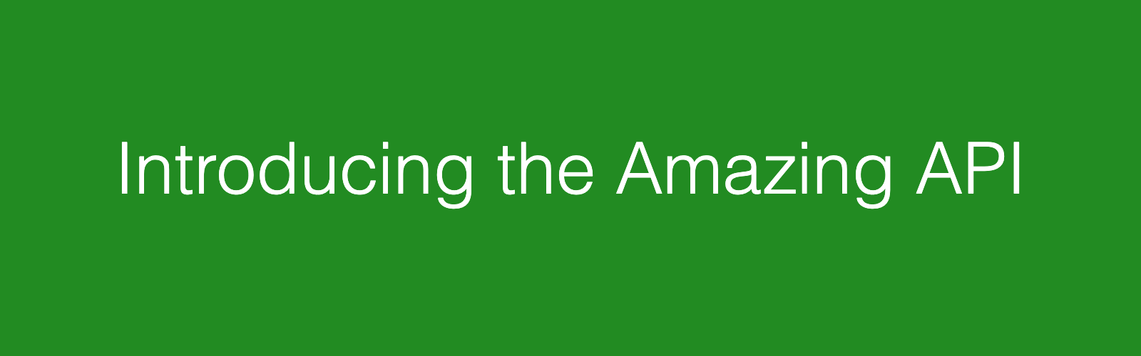 The Amazing API | GitHub-Pages-Static-Website